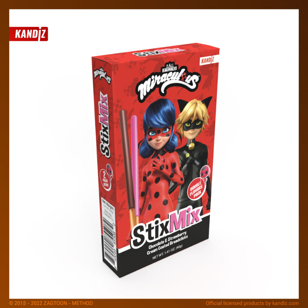 Sparkles Strawberry Filled Sour Candy - Miraculous Ladybug x Kandiz